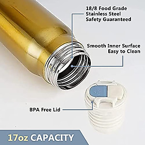 Best Dad Ever 17oz Stainless Steel Bullet Tumbler - Gifts for Dad from Daughter Son Wife, Dad Gifts - Dad Birthday Gift, Dad Christmas Gifts, Birthday Gifts for Men