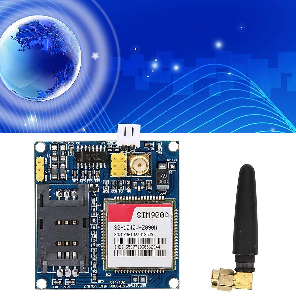 ShunFudz Sim 900A Module Developemnt Board SmsGsmGprsStm32A6 Transmission Electronic Component Support A Variety Of Mobile Phone Cards
