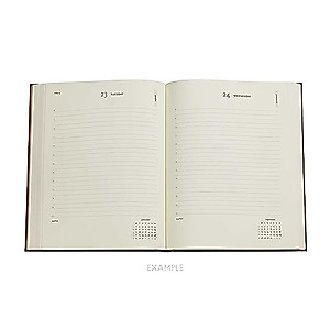 Safavid Indigo (Safavid Binding Art) Ultra 12-month Day-at-a-Time Dayplanner 2024
