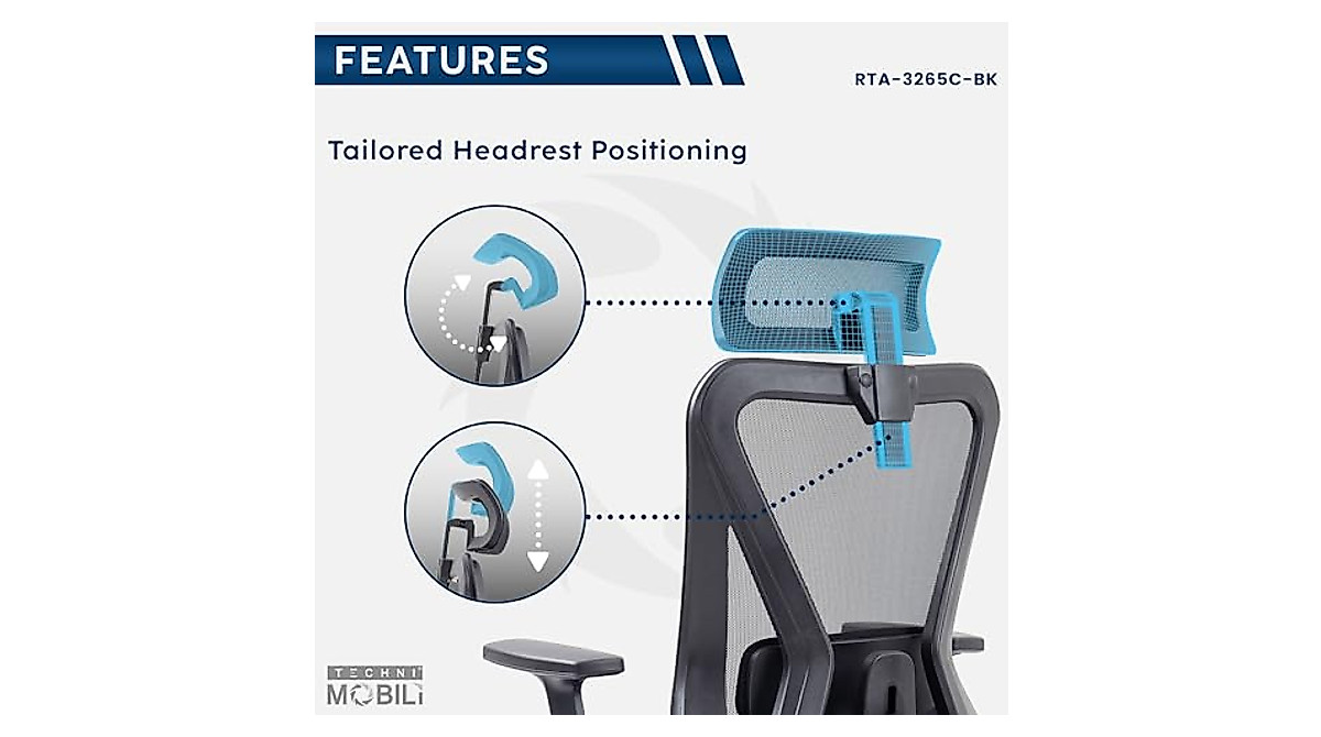 Techni Mobili Ergonomic Office Chair - Ultimate Comfort