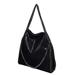 JOTHIN Large Crossbody Bags for Women Tote Bag for Women Womens Shoulder Bags Chain Purse Designer Handbags for Women(Black)