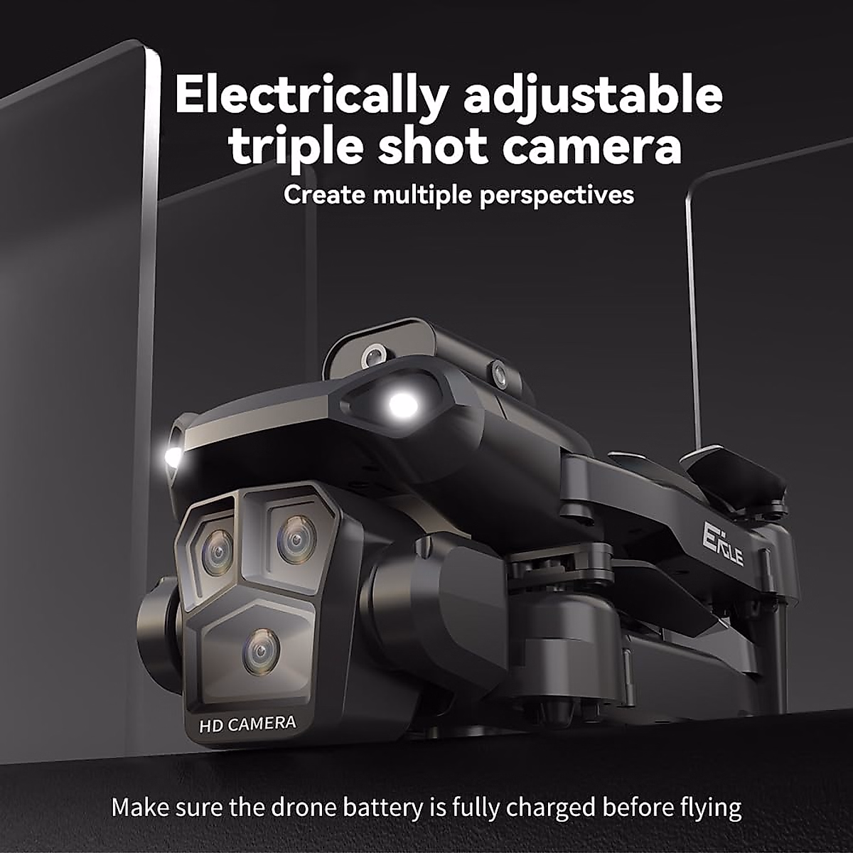 HYTOBP Drones with Camera for Adults 4K, M° Drone with 90° Adjustable Lens, 3 Batteries, One Button Take Off/Landing, 4K Drone with Camera for Beginners Adults