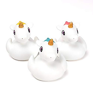 Lightaling Squirt Toys Cute Animal Unicorn Rubber Family Bathtub Pals Bath Toys -Unicorn Floating Bath Tub Toys Value Pack (Set of 4)