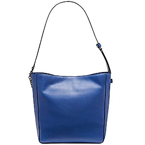 DKNY Linton Leather Hobo Shoulder Bag Tote - Royal Blue