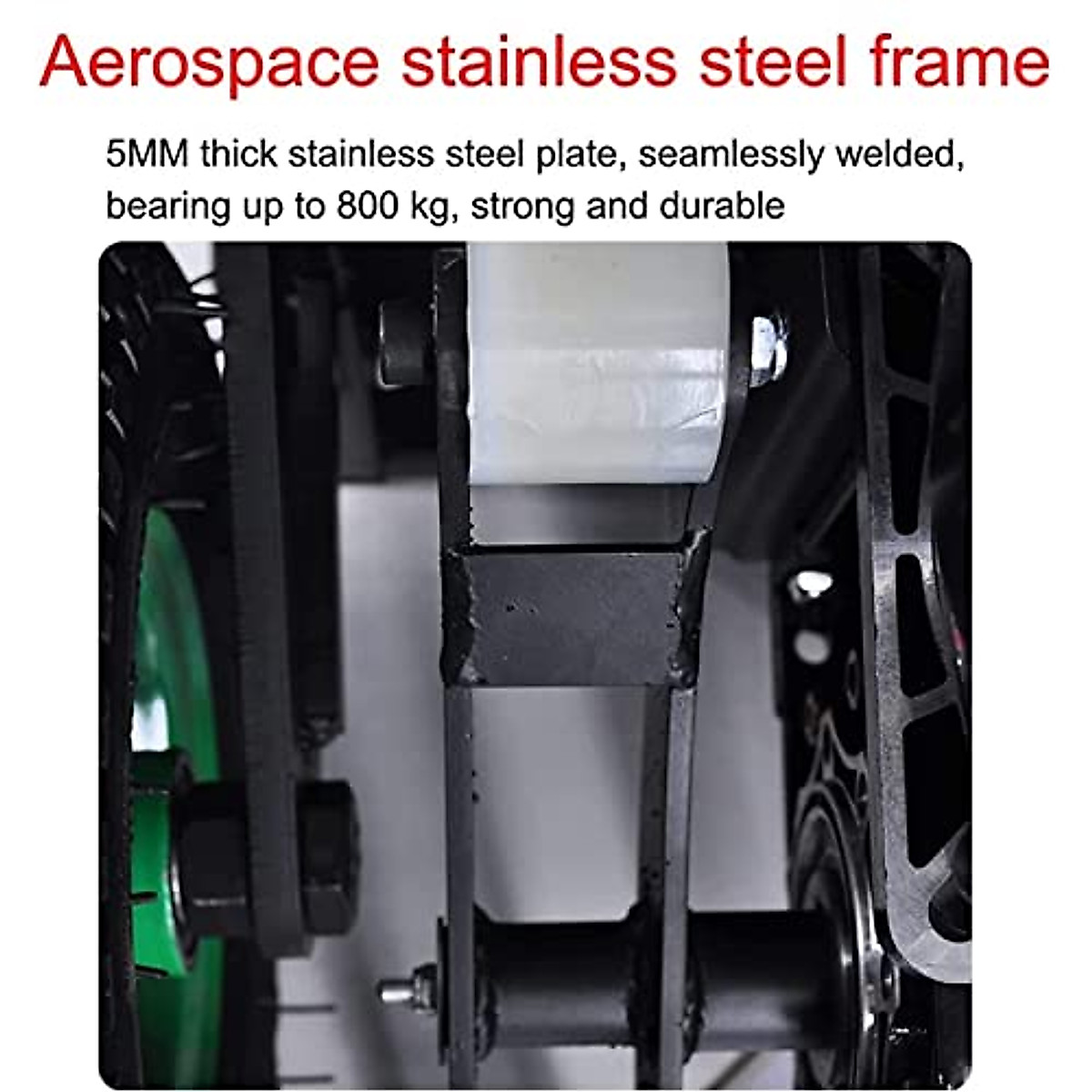 WTHOME Sack Toboggan Electric stairclimber, with Telescopic Handle, Stairs up/Down 300 kg Load Capacity, Maintenance-Free/brushless Motor - Hand Truck, S-Shaped Support arm