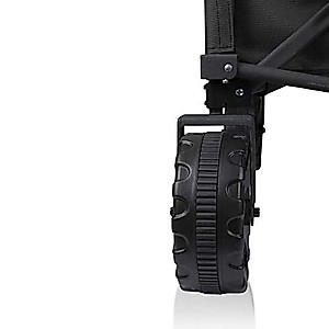 ONIVA - a Picnic Time brand Adventure Wagon Elite All-Terrain Folding Beach Wagon with Big Wheels plus Table Top Lid & Soft Cooler Liner, (Dark Gray)