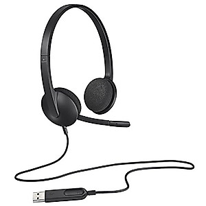 Logitech USB Headset H340, Stereo, USB Headset for Windows and Mac (Certified Refurbished)