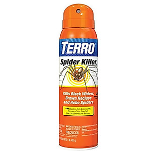 TERRO T2302-6 Spider Killer Spray for Indoors and Outdoors - Kills Spiders, Ants, Roaches, Scorpions, Ticks, Silverfish, and Other Insects