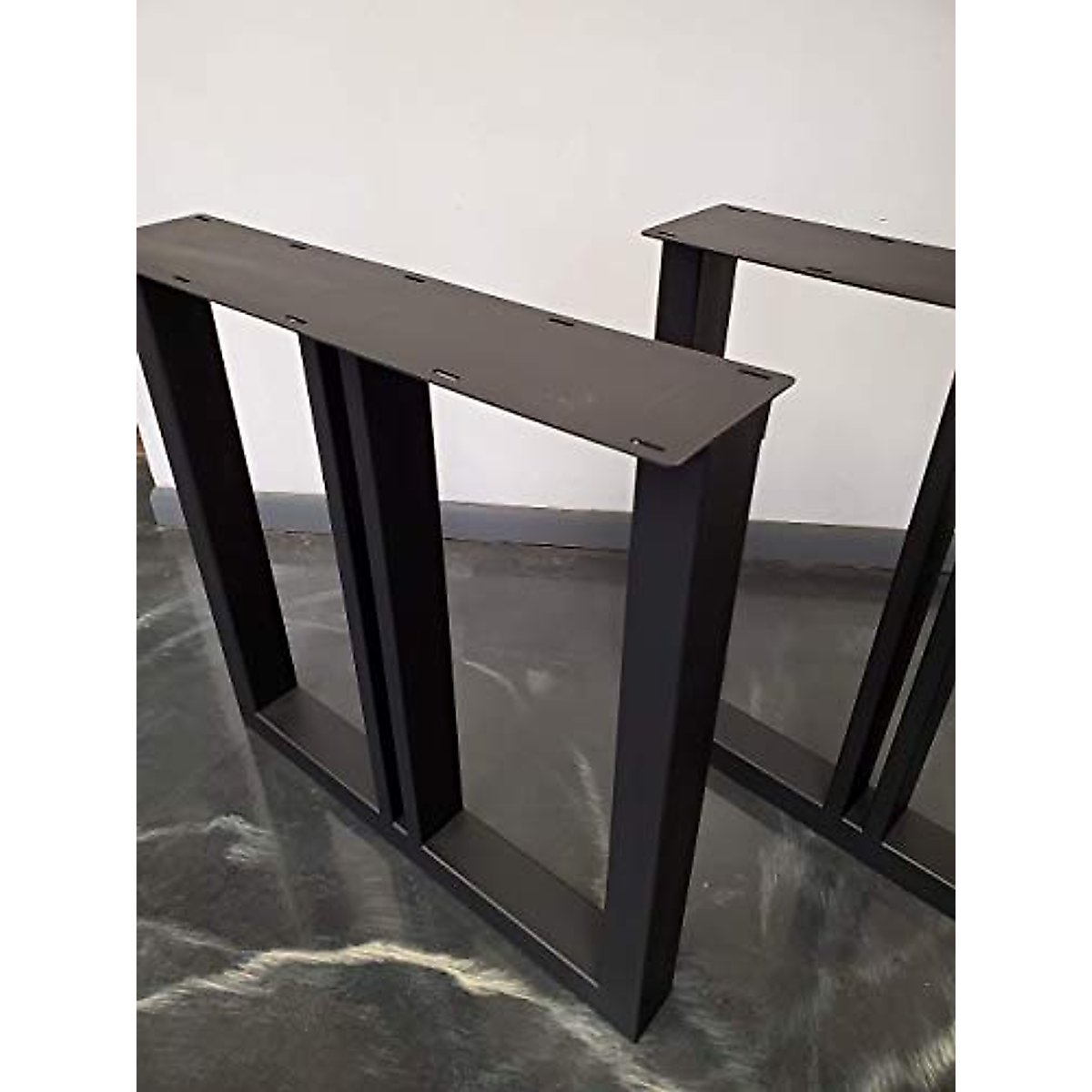 Metal Table Legs, Rectangular Columns Style - Any Size and Color