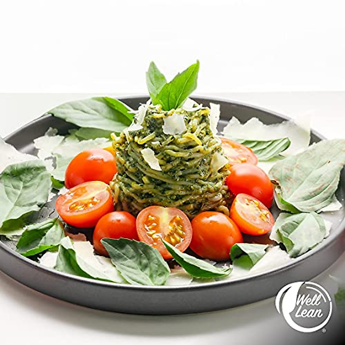 Well Lean Angel Hair — USDA Organic, Low Carb, Low Calorie Konjac Pasta — Ready to Eat and Healthy — Plant Based, Soy Free, Vegan, Paleo and Keto Friendly (6 Pack)