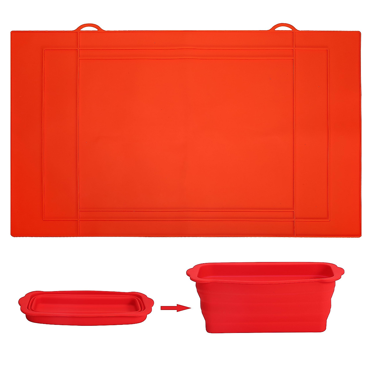 Cuttable Silicone Griddle Mat Customizable 4 Size for Blackstone 36" 28" 22" and 17'' Griddle Top Protective Cover, Blackstone Griddle Accessories Keep Flat Top Clean Critter Free Rust-Free