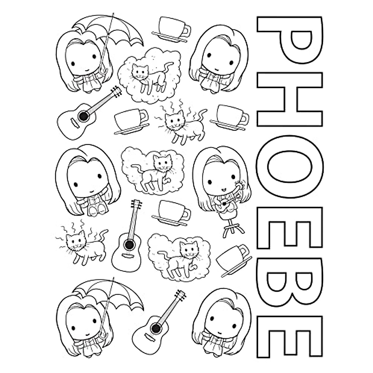 The Official Friends Coloring Book: The One with 100 Images to Color!