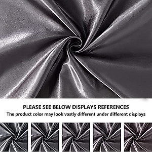 Lamberia Full Body Pillow Insert for Adults with Silky Satin Pillow Cover for Hair and Skin. Breathable Pillow for Sleeping in Various Positions, 20"x54" Dark Gray