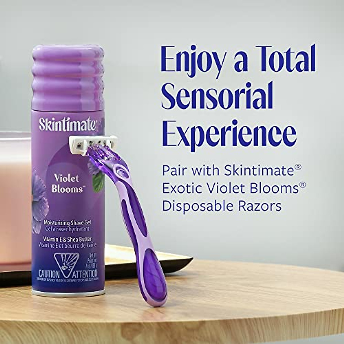 Skintimate® Exotic Violet Blooms® Disposable Razor (12 ct.)