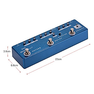 MOSKYAudio Multi Effects Pedal Combined Guitar Effect with 5 Effects Pedal in 1 Unit (RD5)