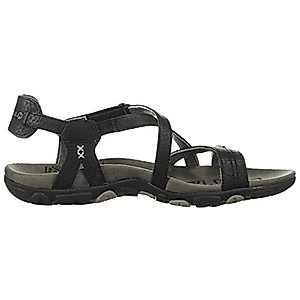 Merrell Women's Sandspur Rose LTR Sandal, Black/Paloma, 8