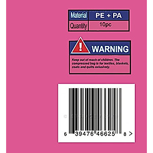 Storage Army [Pack of 10 Mix Storage Bags Jumbo, Small, Medium, Gigantic Sealed Compressed Garment Vacuum Bag Save Space Home Organizer Travel Storage Saver Protects from Water, Odor, Dust, Insects