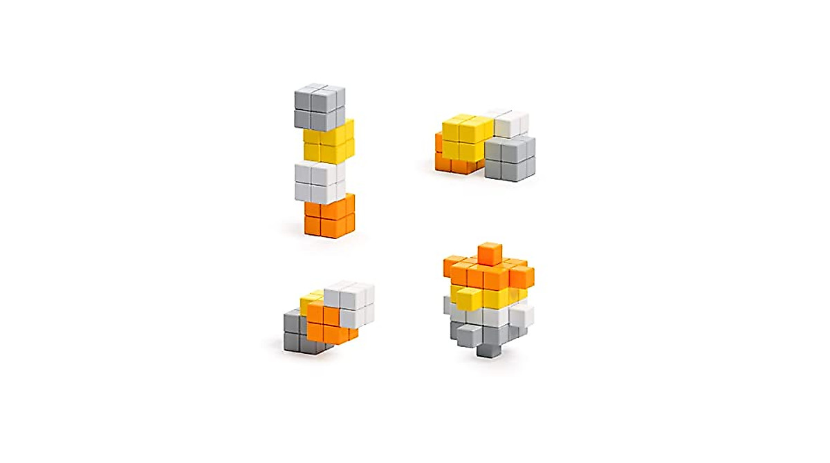 PIXIO Retrofuturism Magnetic Blocks - Creative Building Set for All Ages