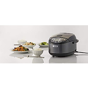 Zojirushi NL-GAC10 BM Umami Micom Rice Cooker & Warmer, 5.5-Cup, Metallic Black, Made in Japan