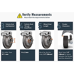 RockTrix 1.5 inch Wheel Adapters 6x135 to 6x5.5 (Changes Bolt Pattern) 87.1mm Bore, 14x2 Studs, Compatible with 2003-2014 Ford Expedition F150 Lincoln Navigator - 6x135 to 6x139.7 Silver Spacers 4pcs