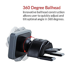 Koomus Pro CD-M CD Slot Magnetic Cradle-less Smartphone Car Mount Holder for all iPhone and Android Devices, Single , Black