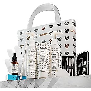 Gift for Women and Men, Hand Cream Gift Set with Gua Sha Facial Tools, Hand Lotion for Dry Hands, Thank You & Birthday Gifts for Mom, Best Friend, Nail Kit, Hand Soap & More - Self Care Kit