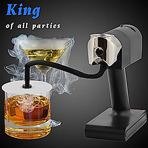 Portable Smoke Infuser Gun with Wood Chips, Hose, Dome and Drinking Lid - Handheld Electric Smoker Machine for Cocktail Drink, Whiskey, Outdoor BBQ, Meat, Pizza and Food Cooking