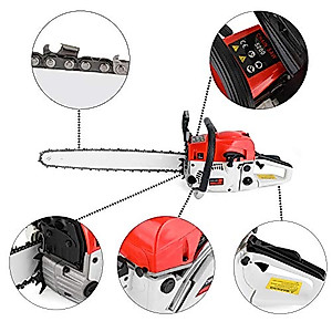 Frezon Petrol Chainsaw 22 Inch, Chainsaws Gas Powered 52CC 2 Cycle Gasoline Chain Saw for Trees Wood Garden Ranch Forest Cutting