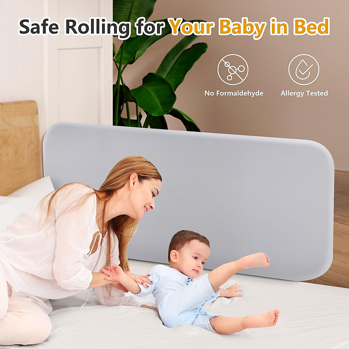 strenkitech Portable Bed Rails for Toddler: Travel Baby Bed Rail Guards for Crib, Twin, Queen, Full, King Size Beds - Easy to Assemble, Safe Guard Bed Side Rail for Toddlers and Kids