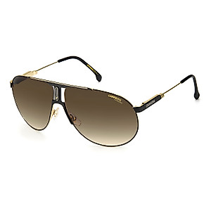 Carrera PANAMERIKA65 Aviator Sunglasses, Black Gold, 65mm, 11mm