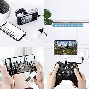 Naiyal Lightning to USB Camera Adapter, Apple MFi Certified USB OTG Cable Converter for iPhone 14 13 12 11 Pro Max XS XR X 8 iPad, Support Camera, Card Reader, USB Flash Drive, MIDI Keyboard (White-1)