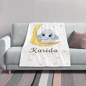 Personalized Baby Blankets,Customised Newborns/Infants/Kids Name Blanket for/Unique Lovely Design &Personalised Fleece Blanket,Personalised Gifts（75 * 100cm