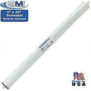 APPLIED MEMBRANES INC. 3" x 40" Seawater Desalination Reverse Osmosis Membrane | for Sea Recovery Watermaker Systems | M-S3040A Replaces 2724011433
