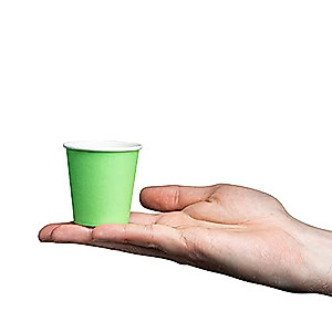 [300 Count] 3 oz. Small Paper Cups, Disposable Mini Bathroom Mouthwash Cups - Assorted Colors