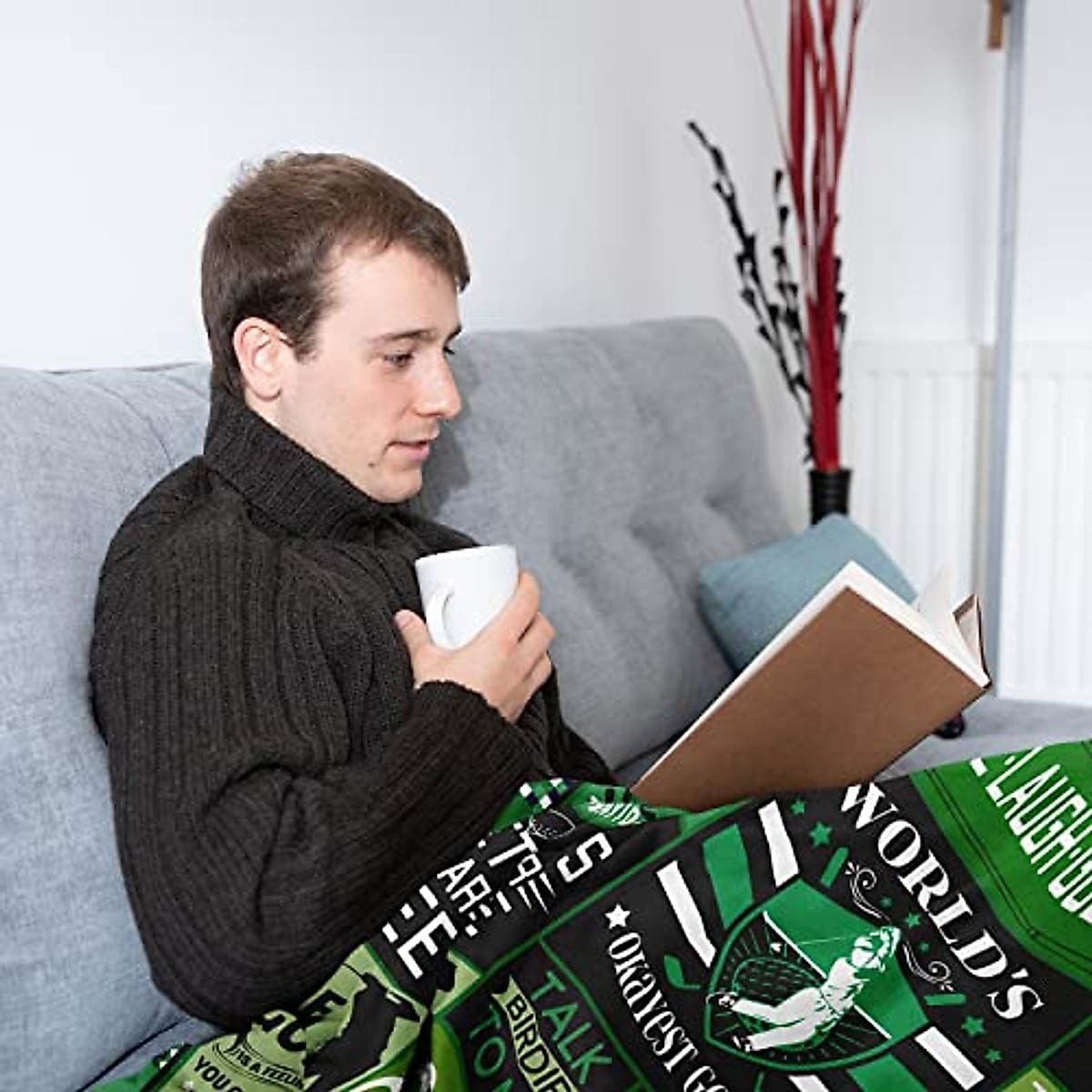 Golf Gifts for Men Unique - Funny Golf Gifts - Golfing Gifts for Men Women - Best Golf Gift - Golf Gift for Him- Golf Stuff Gift - Mens Golf Gifts Ideas - Golf Themed Gifts Blanket 50" x 60"