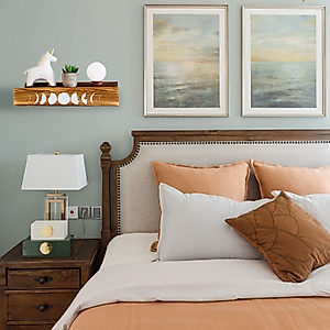 AMBER IMPRINT Hidden Gun sotrage Shelf-Concealment Furniture - 14.4'' Wide Shelf Hidden Storage - Hidden Storage Wall Decor - Wall Safe Hidden Shelf - Concealment Shelf for Home-Gun Safe for Handgun