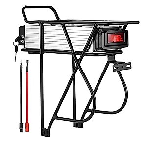 YUWYP E-Bike Li-Ion Battery Pack Mountain Electric Bike Battery 36V 10AH 12.5AH 15AH 17.5AH 20AH E-Bike Battery for 500W 450W 350W 250W Motor with Charger, Power Switch,36V 17.5AH