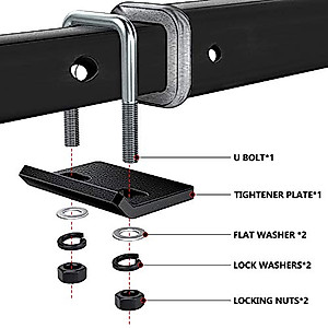Cenipar Hitch Tightener Anti-Rattle Stabilizer for 1.25" and 2" Hitches Used in Heavy Duty Steel Trailer,Hitch Tightener Clamp Eliminating Rocking Instability(2 Packs)