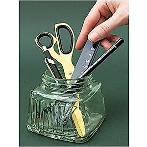 Suck UK | Desk Organizer Inkwell | Pen Holder For Desk Accessories | Pencil Holder & Pencil Cup | Office Supplies | Pen Organizer | Glass Makeup Organizer & Brush Holder | Office Desk Accessories
