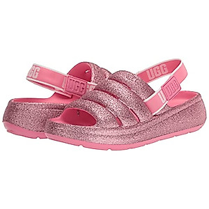 UGG Kids K Sport Yeah Glitter Sandal, Pink, 9 US Unisex Toddler