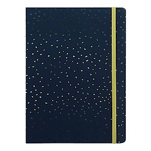 Filofax Refillable Notebook, A5 Size, Confetti Collection, 8.25" x 5.75", Charcoal (B115117U)