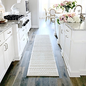 My Texas House Quail Hallow Rug - 1'11" X 7'6" Runner In Natural, High-Low, Geometric Design, Indoor Outdoor Patio And Home Decor