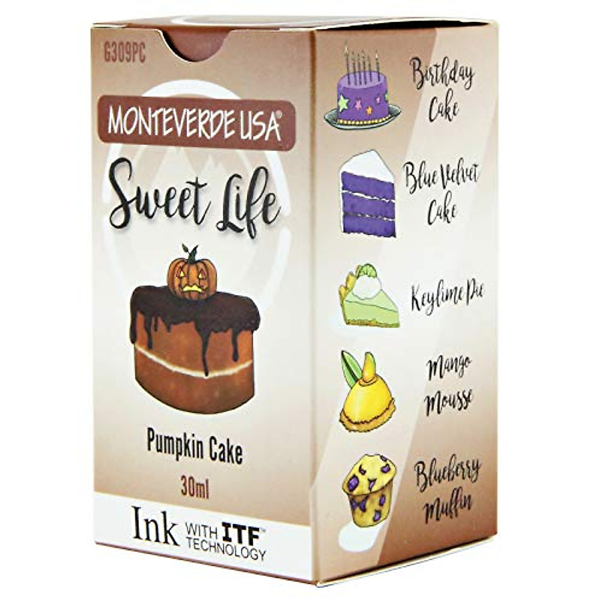 Monteverde G309PC 30 ml Sweet Life Fountain Pen Ink Bottle- Pumpkin Cake