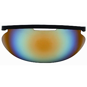 Diamond Iridium Baseball Face Mask Sun Visor, Multi Color