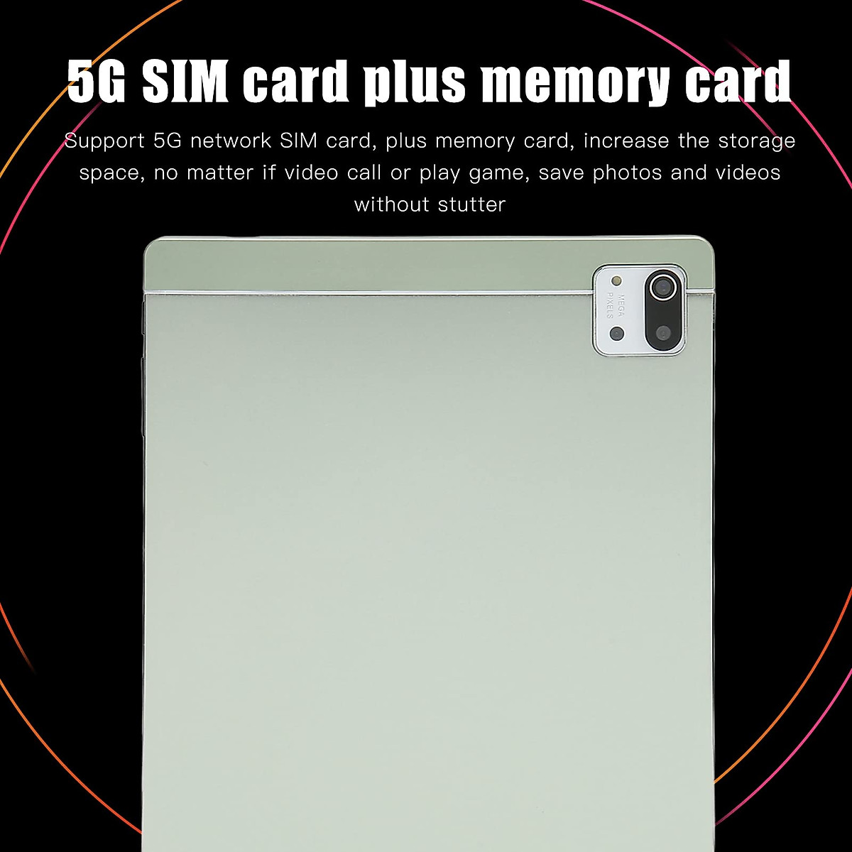 ASHATA Android Tablet 10 Inch, Octa Core, 4GB RAM 64GB ROM, 2.4G 5G Dual Band WiFi Tablet Computer, 5MP 8MP Dual Camera, 5000mAh Battery, GPS BT Glonass, Gravity Sensing (US)