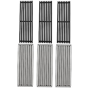 MixRBBQ Grill Grate and Emitter Replacement Parts for Char-Broil Commercial, Signature, or Professional Series TRU-Infrared Gas Grills, 3 Pack