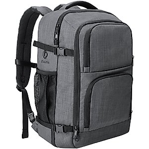 Dinictis 40L Travel Backpack Carry on Flight Approved, Backpack Suitcase for Travel, Personal Item Travel Bag fits 17 inch Laptop- Dark Grey