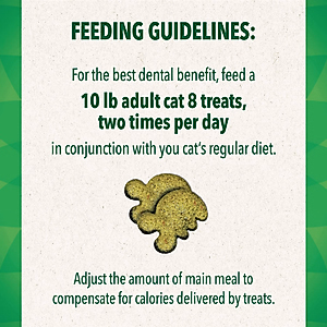 Greenies (4 Pack Feline Dental Cat Treat Variety Bundle 4 Flavors - 2.1oz Each Bag