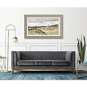 Deco TV Frames - Gatsby Silver Smart Frame Compatible ONLY with Samsung The Frame TV (3" Color Chip, 3" Sample)