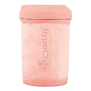 HyperChiller HC2RG Patented Iced Coffee/Beverage Cooler, NEW, IMPROVED,STRONGER AND MORE DURABLE! Ready in One Minute, Reusable for Iced Tea, Wine, Spirits, Alcohol, Juice, 12.5 Oz, Rose Gold